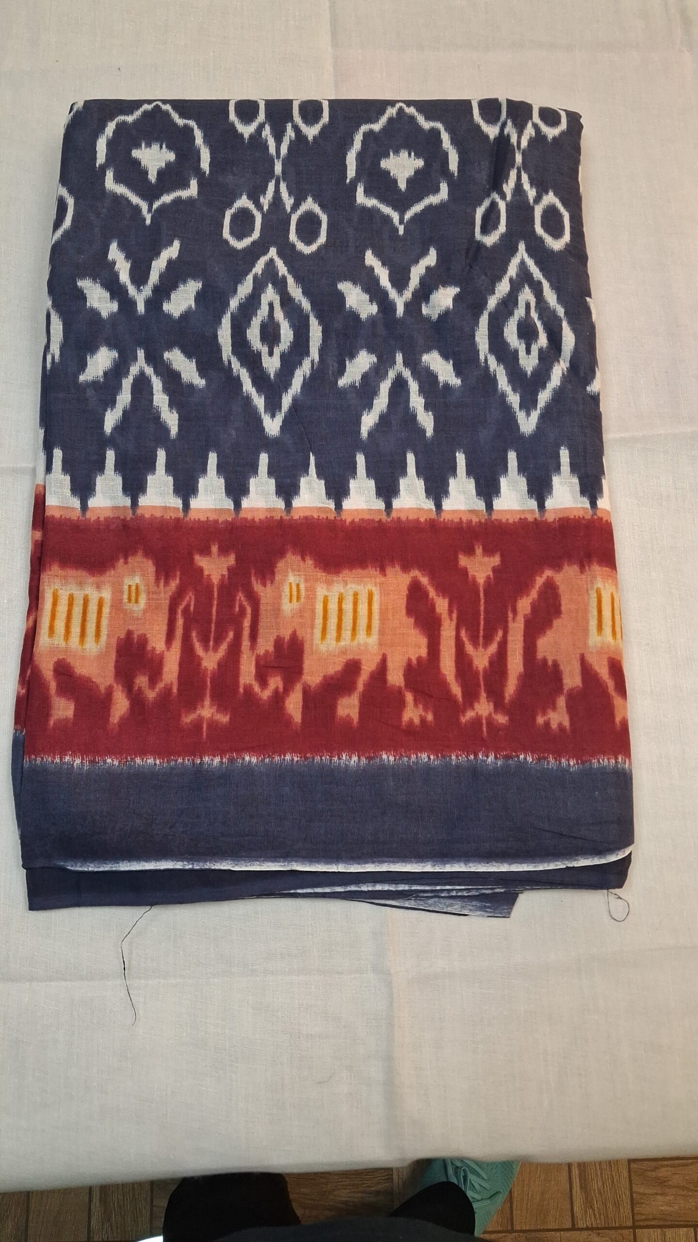 Ajrakh Print Saree - Samudri